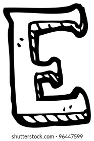 Cartoon Letter E Stock Illustration 96447599 | Shutterstock