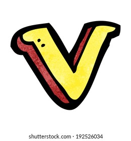 Cartoon Letter V Stock Illustration 192526034 | Shutterstock
