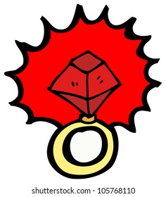 Magic Ring Cartoon Stock Illustration 95965216