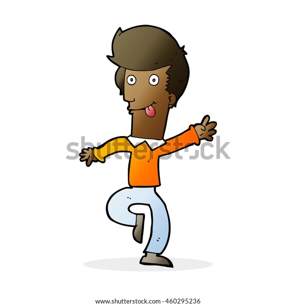 Cartoon Man Dancing Stock Illustration 460295236