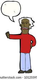 Cartoon Man Gesturing Stop Stock Illustration 101255956 | Shutterstock
