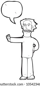 Cartoon Man Saying Stop Stock Illustration 103685225 | Shutterstock