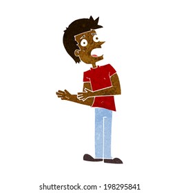 Cartoon Man Making Excuses Stock Illustration 198295841 | Shutterstock