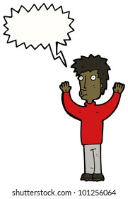 Cartoon Man Surrendering Stock Illustration 101256064 | Shutterstock