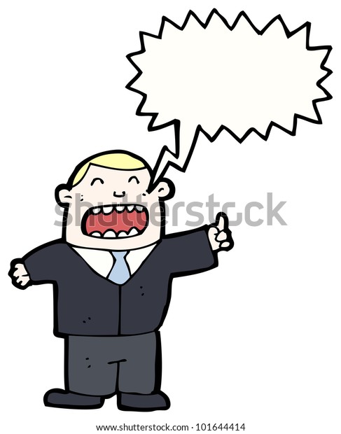 Cartoon Manager Barking Orders Stock Illustration 101644414