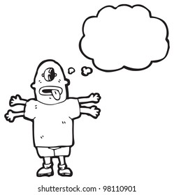 Cartoon Mutant Monster Boy Stock Illustration 98110901 | Shutterstock