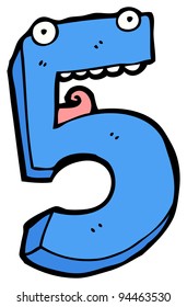 Cartoon Sports Shirt Number Five Stock Illustration 96181124
