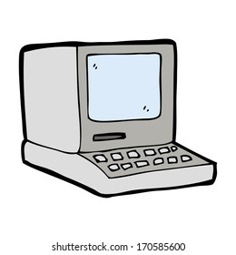 Cartoon Old Computer Stock Vector (Royalty Free) 170292107
