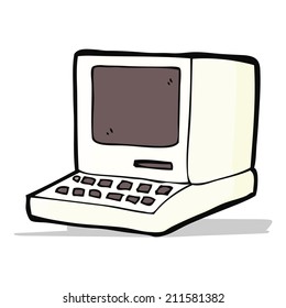 Cartoon Old Computer Stock Vector (Royalty Free) 170292107