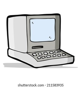 Cartoon Old Computer Stock Vector (Royalty Free) 170292107