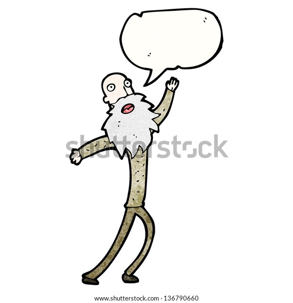 Cartoon Old Man Singing Stock Illustration 136790660 | Shutterstock