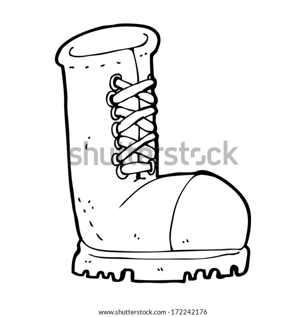 Cartoon Old Work Boot Stock Illustration 172242176