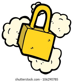 Cartoon Padlock Stock Vector (Royalty Free) 219750715 | Shutterstock