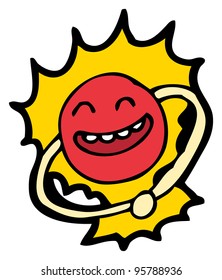partícula de dibujos animados (versión raster): ilustración de stock ...