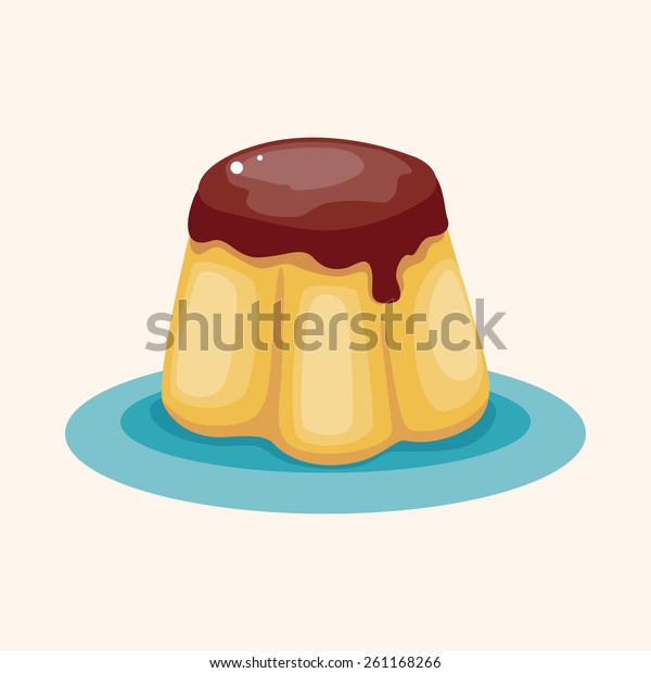 Cartoon Pudding Stock Illustration 261168266 | Shutterstock
