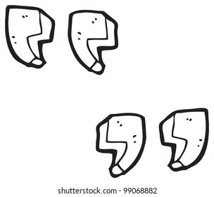 Cartoon Quotation Marks Stock Illustration 99068882 | Shutterstock