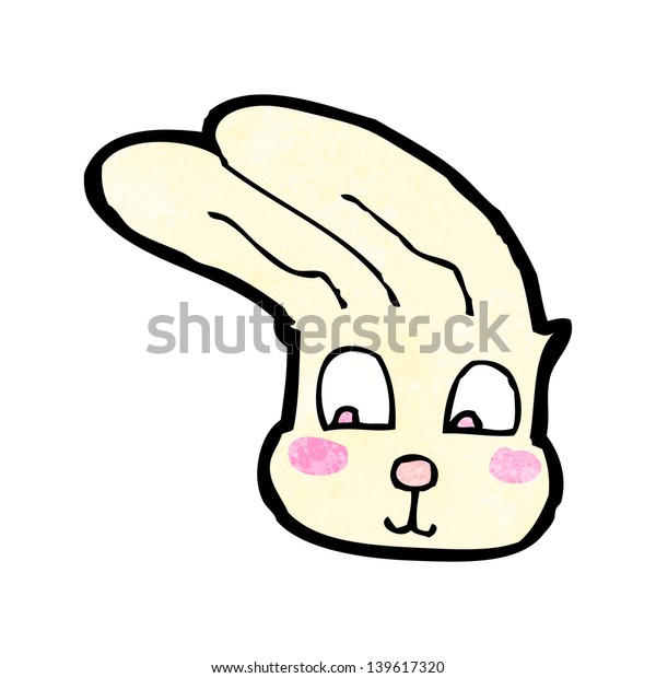 Cartoon Rabbit Face Stock Illustration 139617320