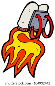 Cartoon Rocket Pack Stock Vector (Royalty Free) 124043488