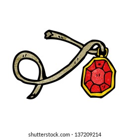 Cartoon Ruby Necklace Stock Illustration 137209214 | Shutterstock