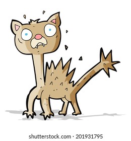 Cartoon Scared Cat Stock Illustration 201931795 | Shutterstock