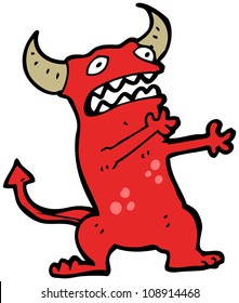 Cartoon Scared Devil: ilustrações stock 108914468 | Shutterstock