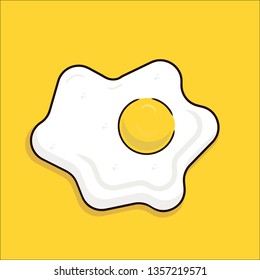 Cartoon Scrambled Eggs Stock Illustration 1357219571