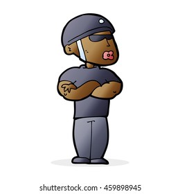 Cartoon Security Guard Stock Illustration 459898945 | Shutterstock