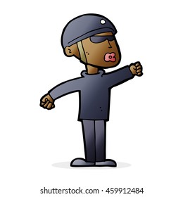 Cartoon Security Guy Stock Vector (Royalty Free) 203578855 | Shutterstock