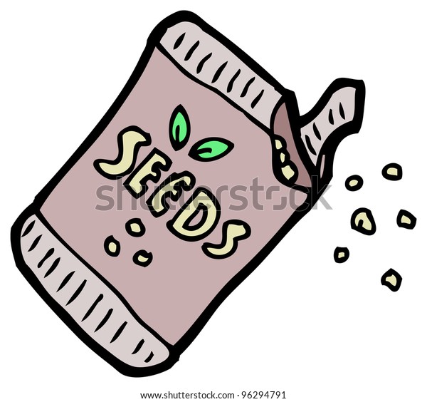 Cartoon Seed Packet Stock Illustration 96294791