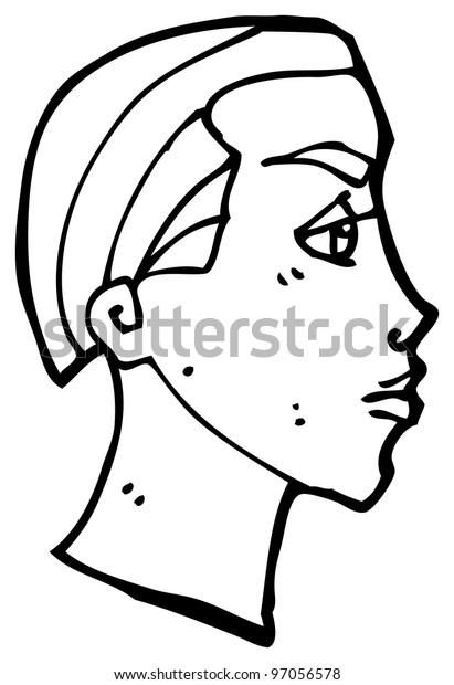 Cartoon Side Profile Stock Illustration 97056578 | Shutterstock
