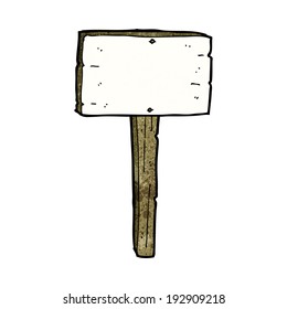 Cartoon Blank Sign Post 库存矢量图（免版税）117342181 | Shutterstock