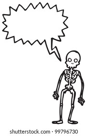 Cartoon Skeleton Speech Bubble Stock Illustration 99796730 | Shutterstock
