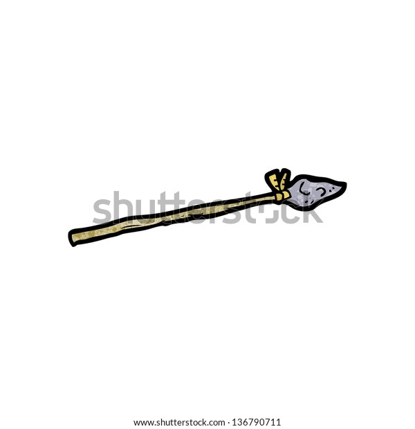 Cartoon Spear Stock Illustration 136790711