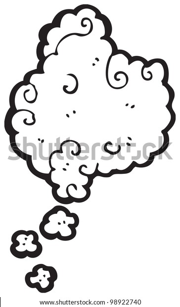 Cartoon Steam Cloud Stock Illustration 98922740