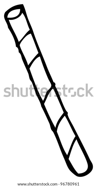 Cartoon Straw Stock Illustration 96780961