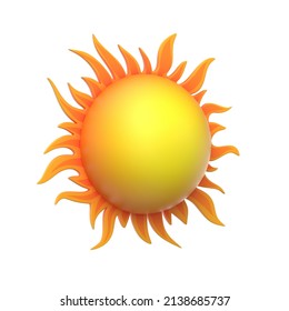 Cartoon Sun 3d Model Render Stock Illustration 2138685737 | Shutterstock