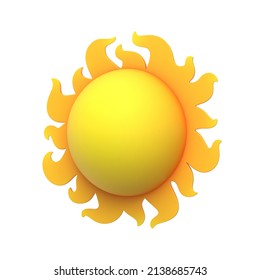 Cartoon Sun 3d Model Render Stock Illustration 2138685743 | Shutterstock
