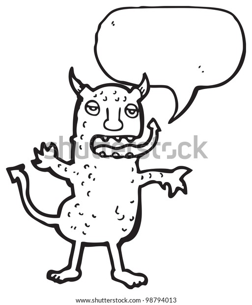 Cartoon Talking Demon Stock Illustration 98794013 | Shutterstock