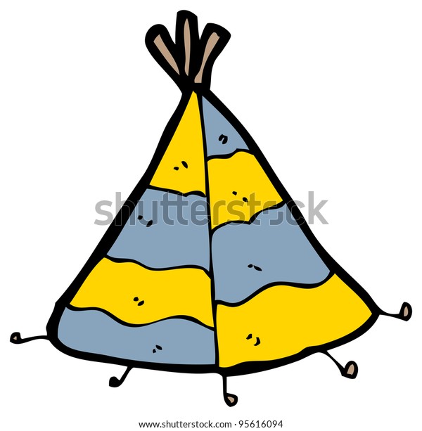 Cartoon Teepee Stock Illustration 95616094