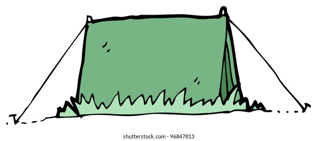 Cartoon Tent Stock Illustration 96847813 | Shutterstock