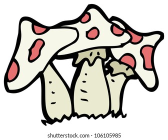 Cartoon Toadstool Stock Illustration 106105985 | Shutterstock
