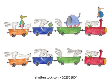 3,765 Train watercolor Images, Stock Photos & Vectors | Shutterstock