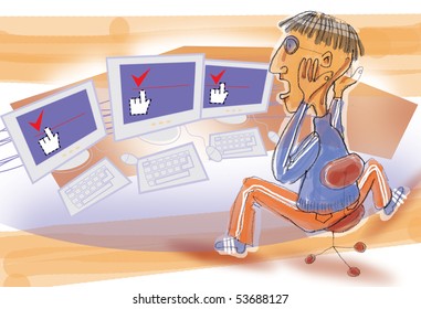 Cartoon User Stock Illustration 53688127 | Shutterstock