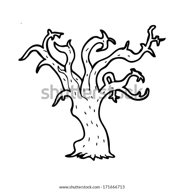 Cartoon Winter Tree Stock Illustration 171666713 | Shutterstock