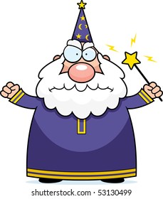Cartoon Wizard Scared Expression 스톡 일러스트 53683918 | Shutterstock