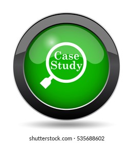 Case Study Icon Green Website Button Stock Illustration 535688602 ...