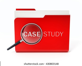 Case Study Text Under Magnifying Glass Stock Illustration 430803148 ...