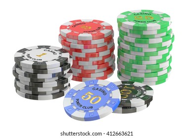 Red Green Yellow Poker Chips Modern Stock Vector (Royalty Free) 713526958
