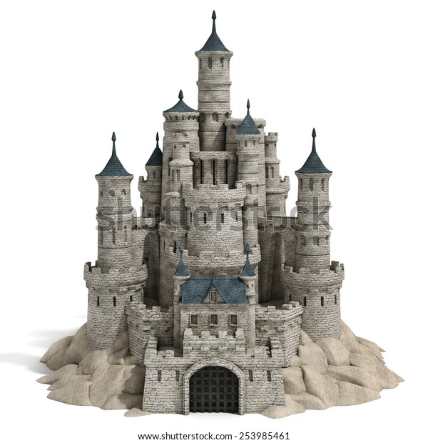 Castle 3d Illustration Stock Illustration 253985461