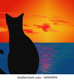 Cat Landscape Texture Stock Illustration 56964994 | Shutterstock